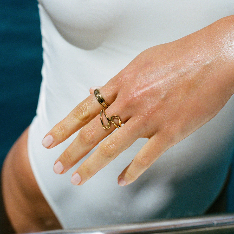Outlined Wrap Ring – D.Louise Jewellery