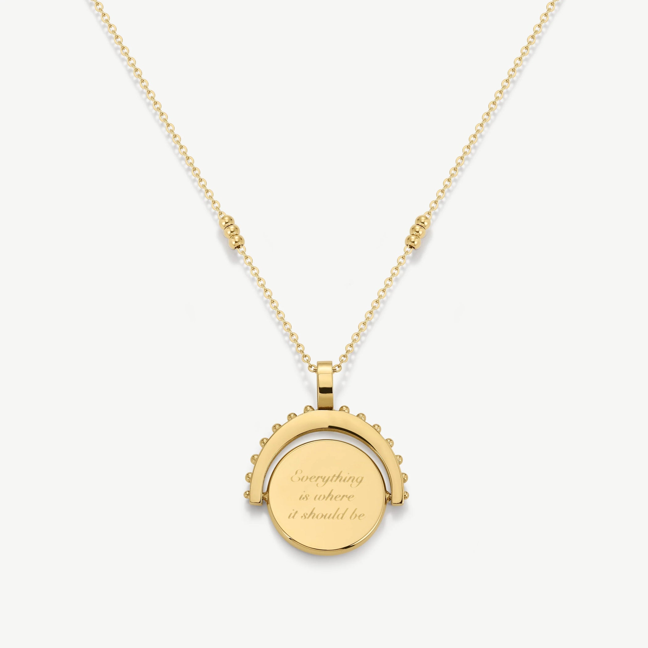 Engravable Spinning Necklace – D.LOUISE Jewellery